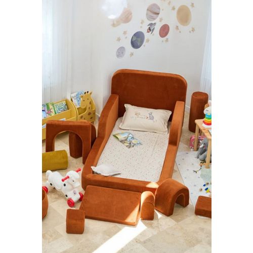 Atelier Del Sofa Funbed Single dečiji krevet 90 × 210 cm, cigla crvena