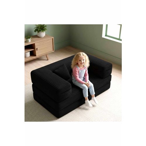 Atelier Del Sofa Kid Sofa dečija sofa na razvlačenje 140 × 70 cm, crna
