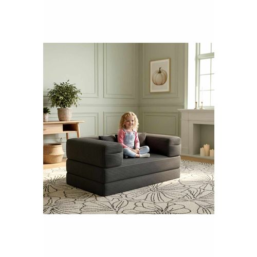 Atelier Del Sofa Kid Sofa dečija sofa na razvlačenje 140 × 70 cm, tamnosiva