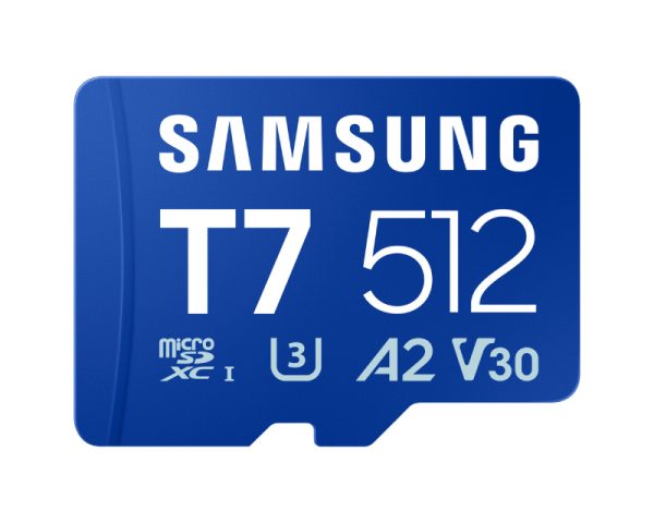 SAMSUNG T7 Memorijska kartica microSDXC UHS-I U3 V30 A2 512GB MB-MB512T
