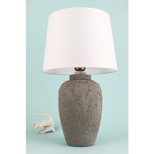 Opviq stona lampa YL701, visina 50 cm, siva / bela