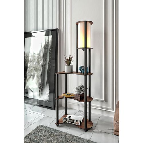 Opviq podna lampa KS-11117, visina 140 cm, orah
