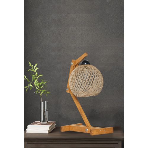 Opviq stona lampa Beehive, visina 50 cm, ekru / braon