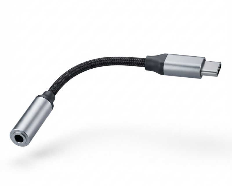 E-GREEN Adapter USB 3.1 tip C (M) - 3.5mm stereo (F) crni