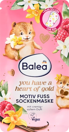 Balea
Maska za stopala u obliku čarapa- Heart of Gold, 1 kom
