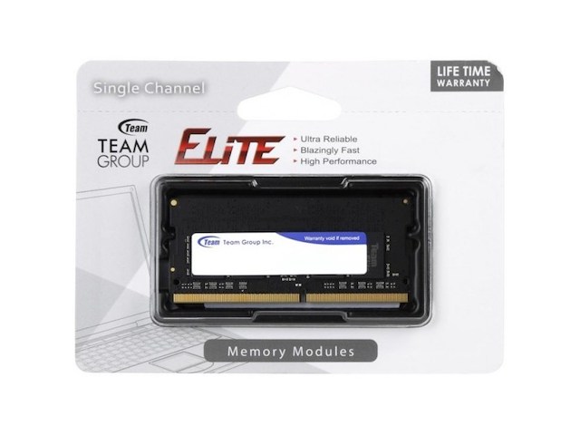 TeamGroup DDR4 TEAM ELITE SO-DIMM 4GB 2666MHz 1.2V 19-19-19-43 TED44G2666C19-S01