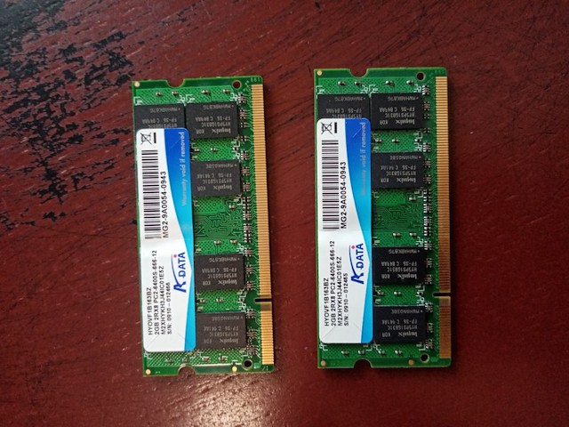 DDR2 memorija za laptop 4GB 2x2GB