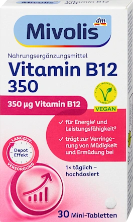 Mivolis
Vitamin B12, depo tablete s vremenskim otpuštanjem, 30 kom
Dodatak ishrani
