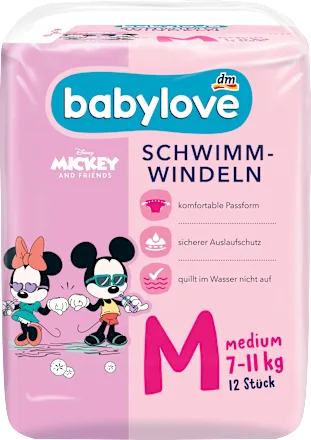 babylove
Pelene za plivanje, veličina M- medium (7-13kg), 12 kom