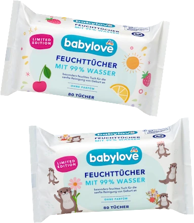 babylove
Vlažne maramice sa 99 % vode, više vrsta, 80 kom