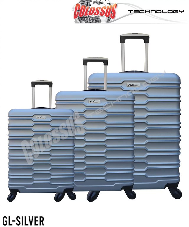 Kofer putni Colossus GL-9620 srebrni