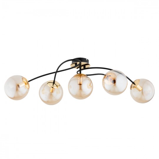 M11102-5 LUSTER CRNO-ZLATNI 5XE27 MAX.60W/220V