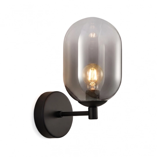 M10490-1Z ZIDNA LAMPA CRNA 1XE27 MAX.60W/220V