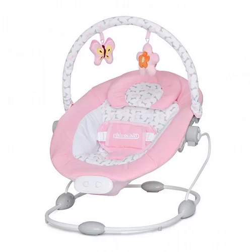 Chipolino muzička ležaljka Siesta pink ribbon