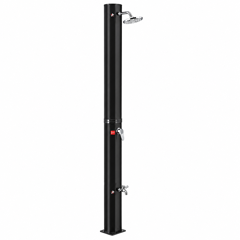 Solarni tus 60 l sa slavinom za pranje nogu crni KR-112