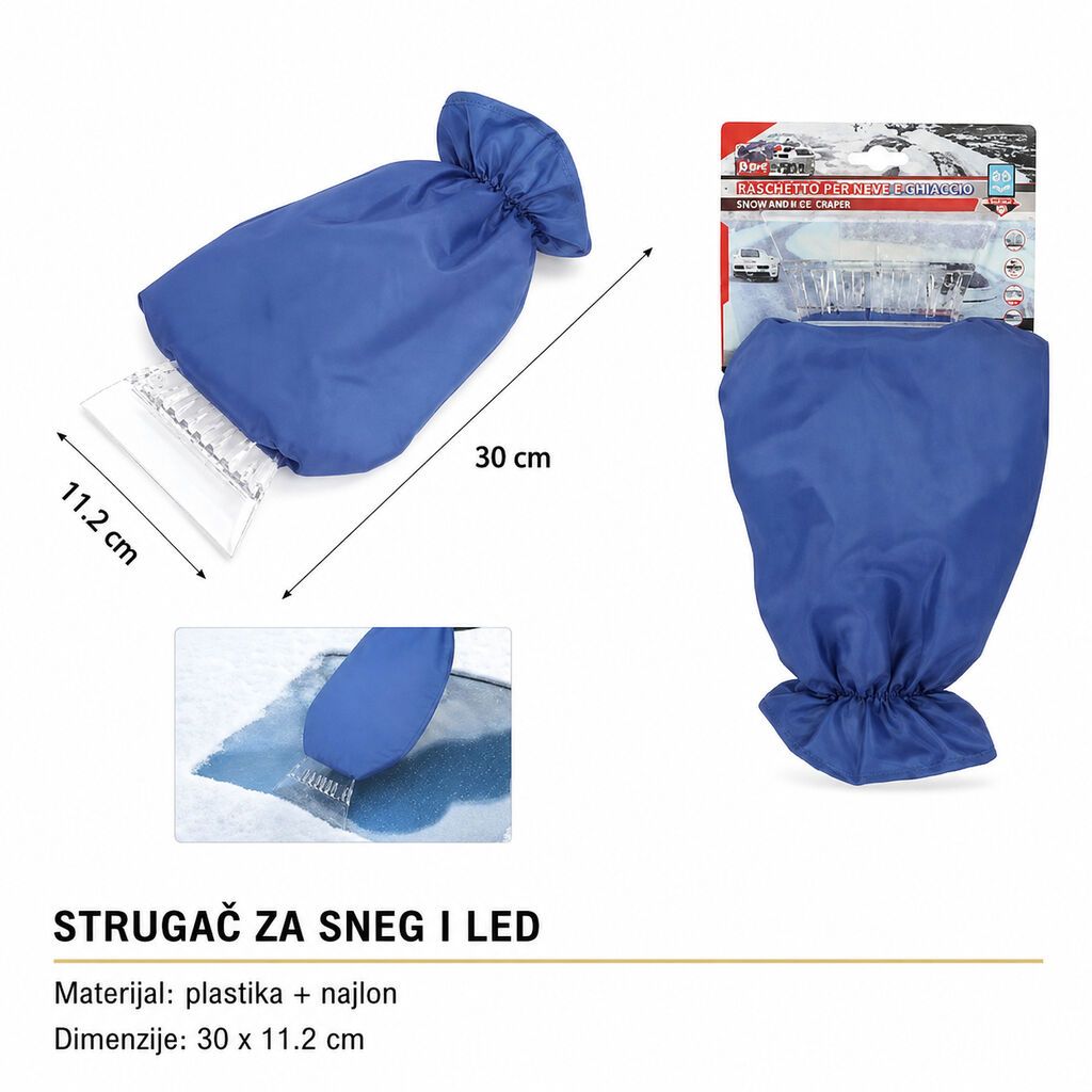 KMT rukavice lopata za sneg 2008738 Višenamenski strugač za sneg i