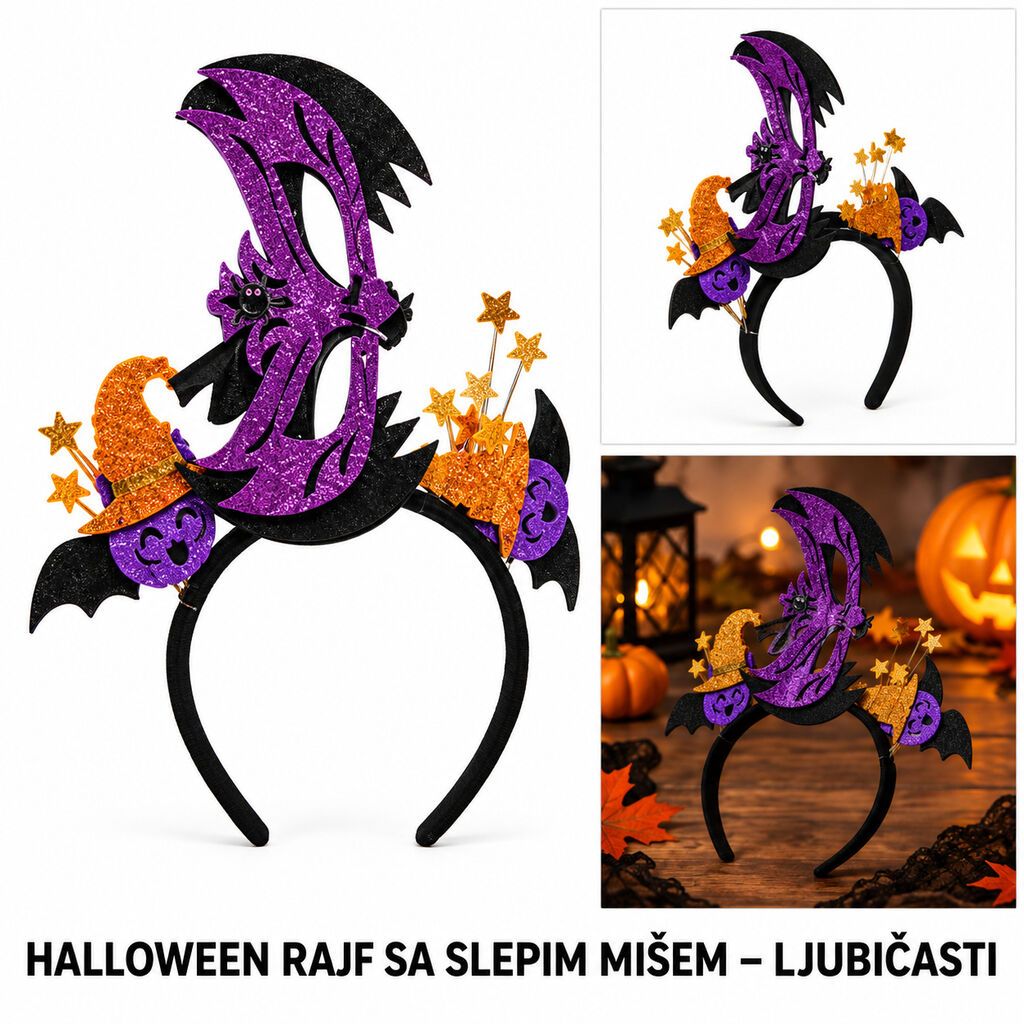 KMT Halloween rajf sa ljubičastim slepim mišem HW-010 - Brend: Kmt
