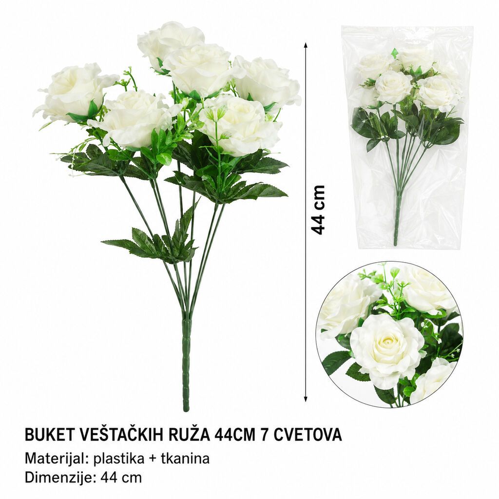 KMT Komada mala veštačka saksijska bela 711069 Buket veštačkih belih
