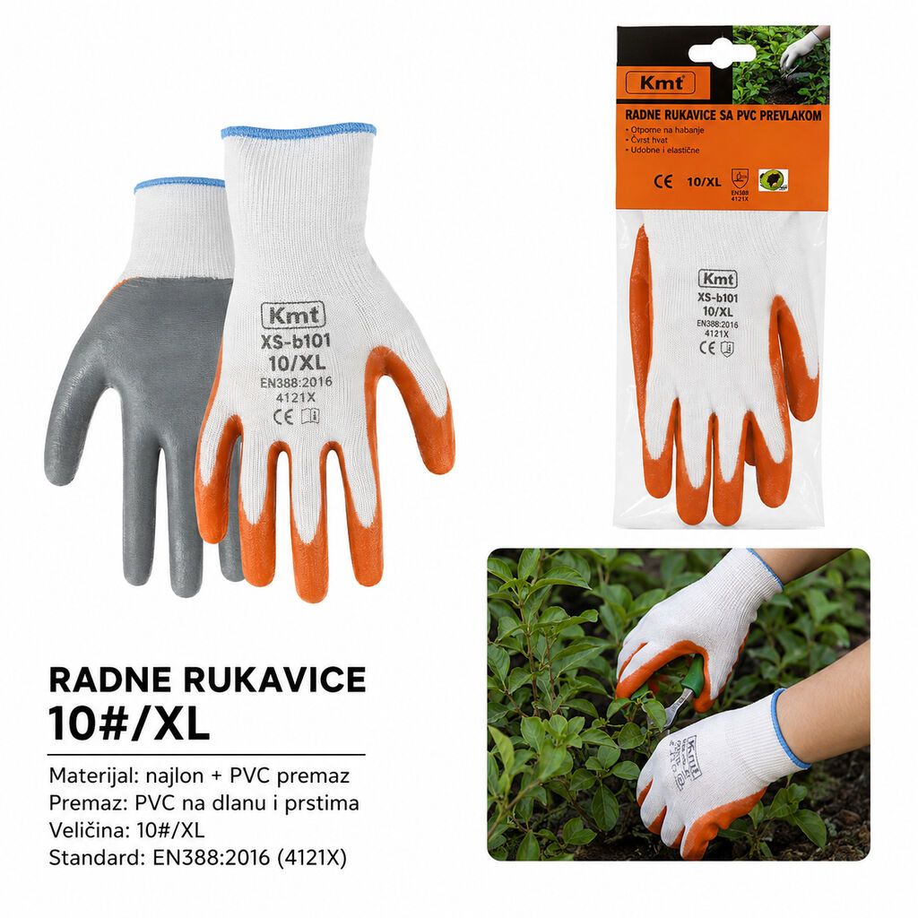 KMT Glatke nitrilne rukavice 9368935 - Tip: glatke zaštitne rukavice