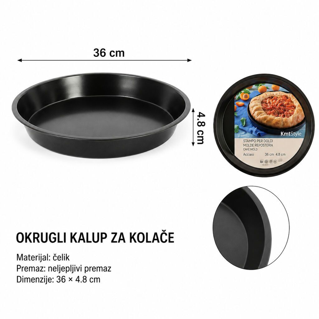 KMT okrugli kalup za tortu 2406137 Praktičan kalup za pripremu