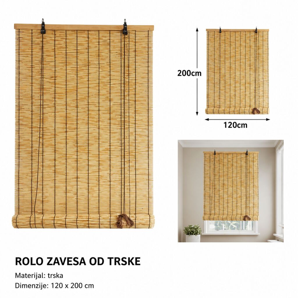 KMT Luksuzne trske roletne Španija 297039 Rolo zavesa od trske