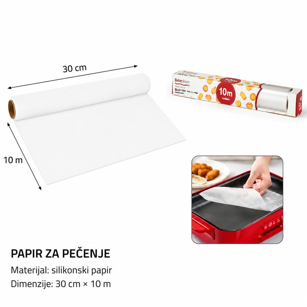 KMT pek papir 2416155 Opis: - Pek papir za pečenje i pripremu hrane –