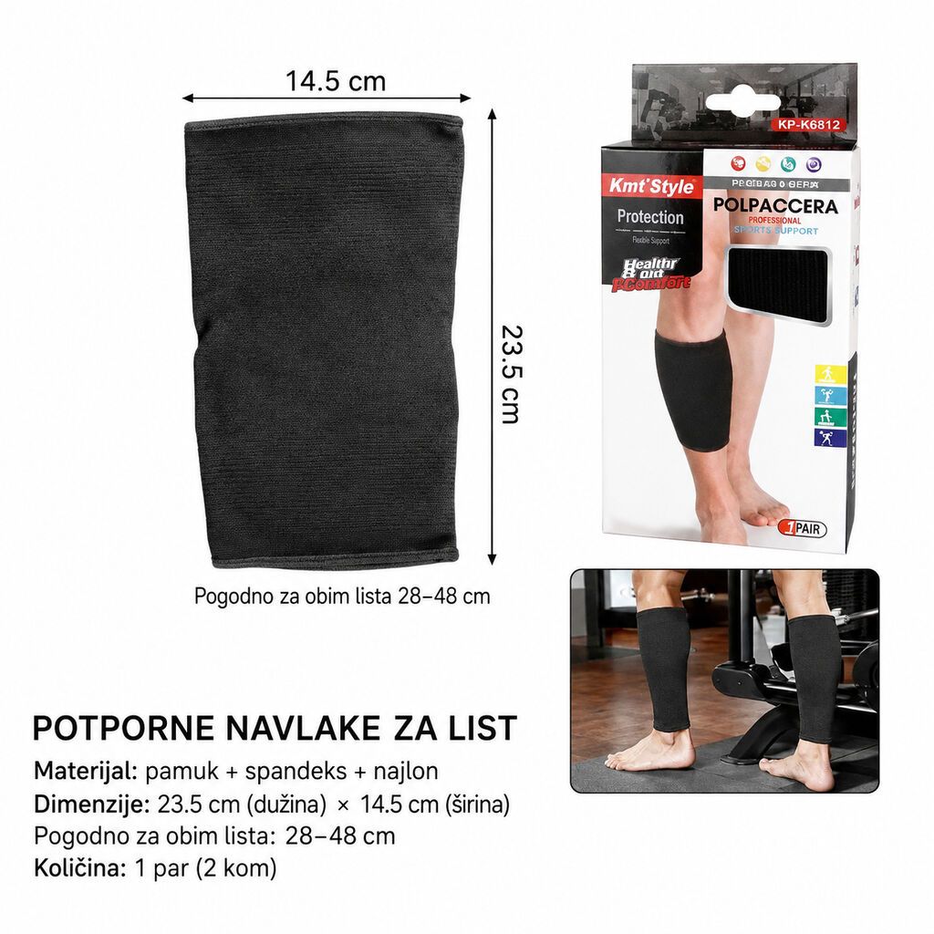 KMT (Sport) – Pamučni štitnici za list 2002273 Potporne navlake za