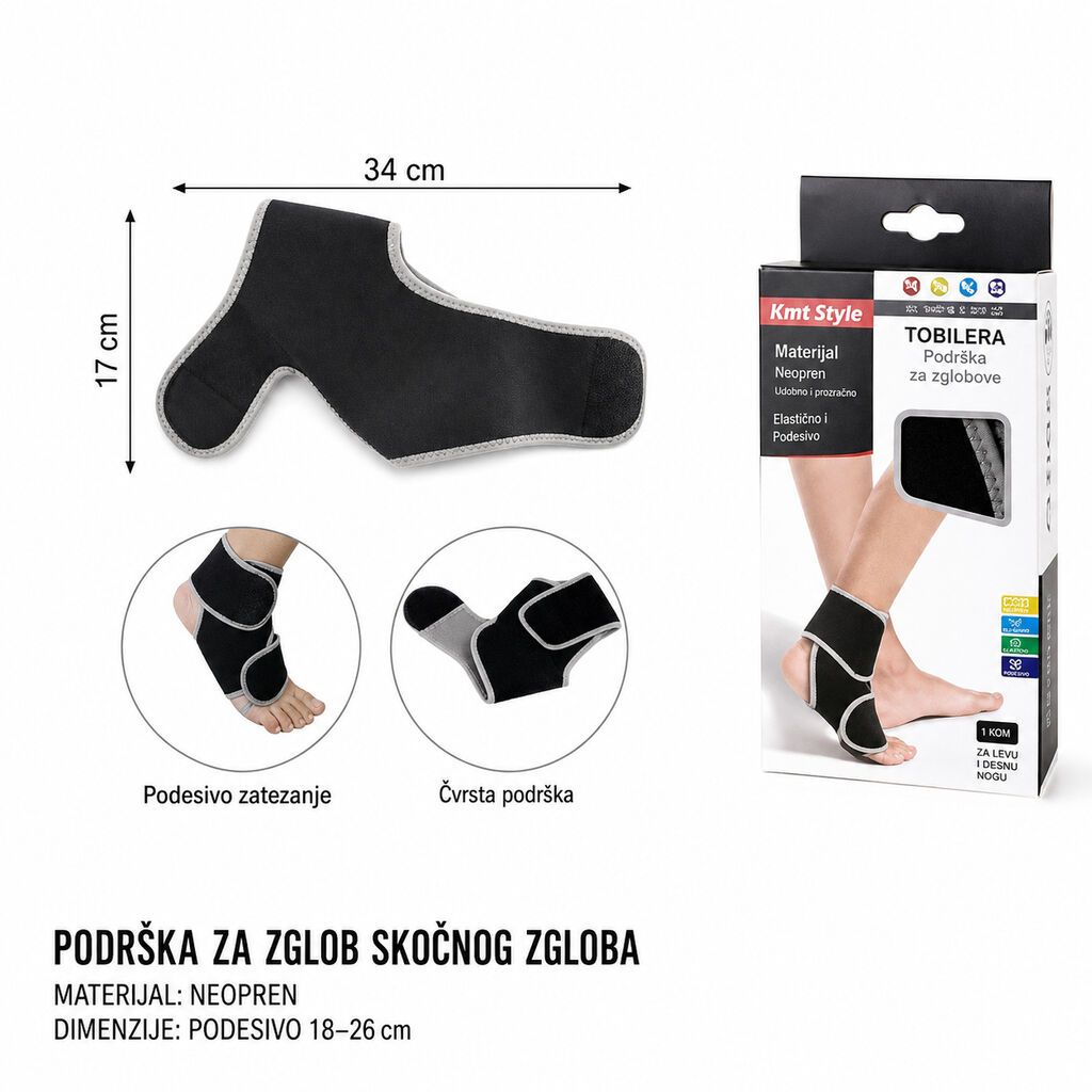 KMT Sport – zaštita za skočni zglob, obavezivanje osnovni model