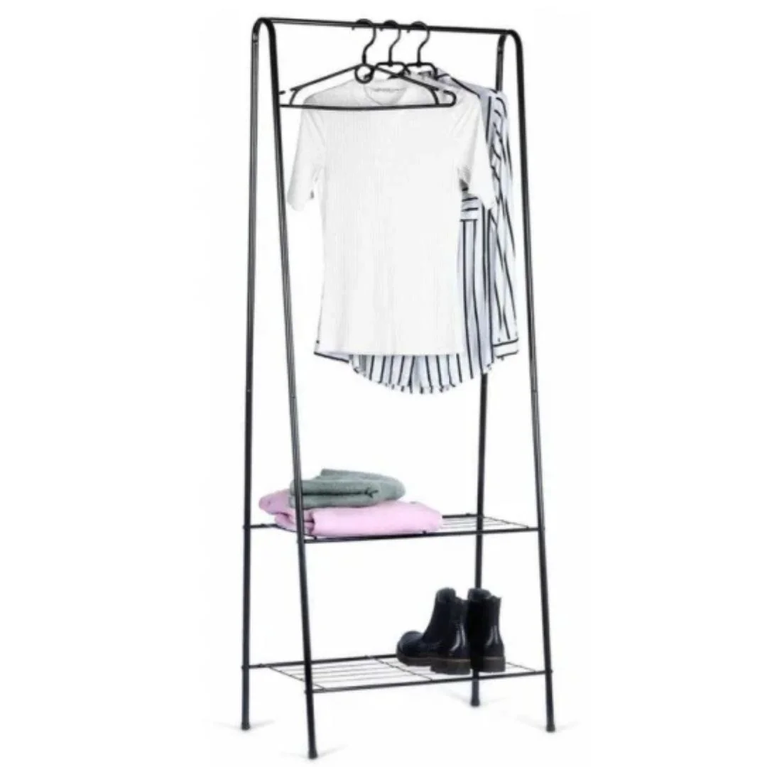 Vilde 568004 – Stalak za odecu sa 2 police 60x35x153cm.