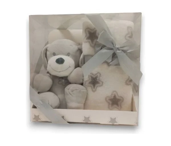 Plišana igračka i ćebence Dog (20TB0153) – grey BBO