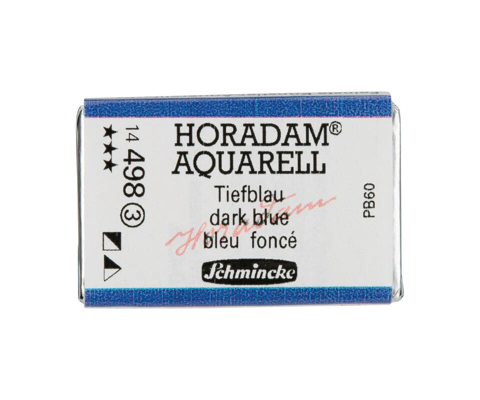 Akvarel boja Schmincke HORADAM Aquarell cela posudica 3,2 ml – 498 Tamno plava