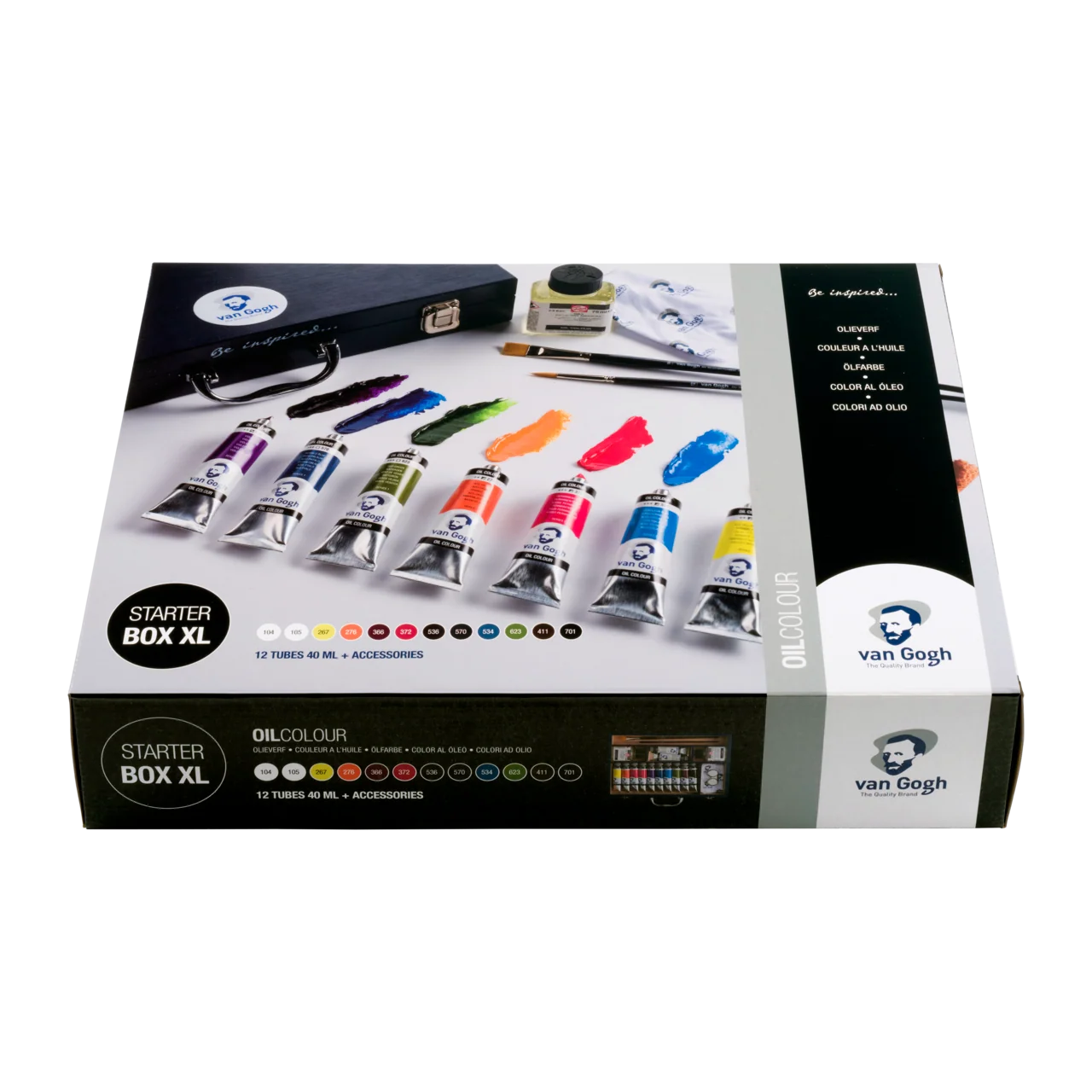 Set uljanih boja ROYAL TALENS Van Gogh XL početnički set u koferu 12 x 40 ml + pribor