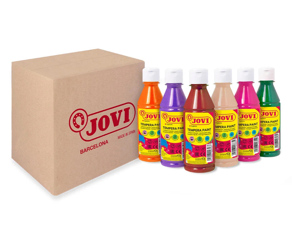 Set tečnih tempera JOVI Premium 6 x 250 ml – miks boja varijanta B