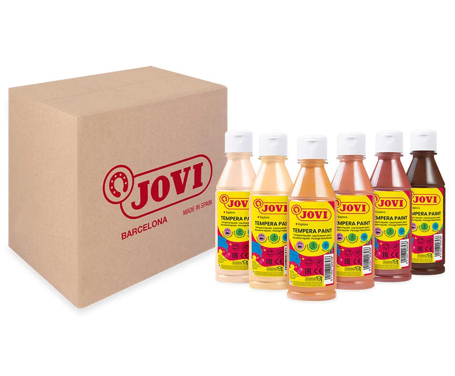 Set tečnih tempera JOVI Premium 6 x 250 ml nijanse kože