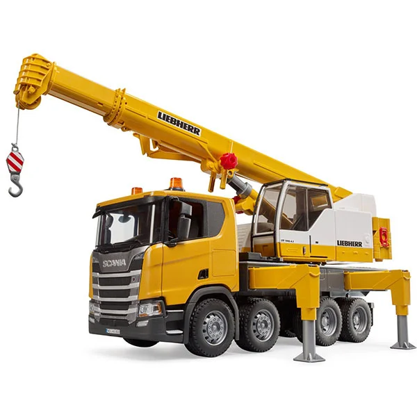 Kamion Bruder Scania sa Liebher kranom