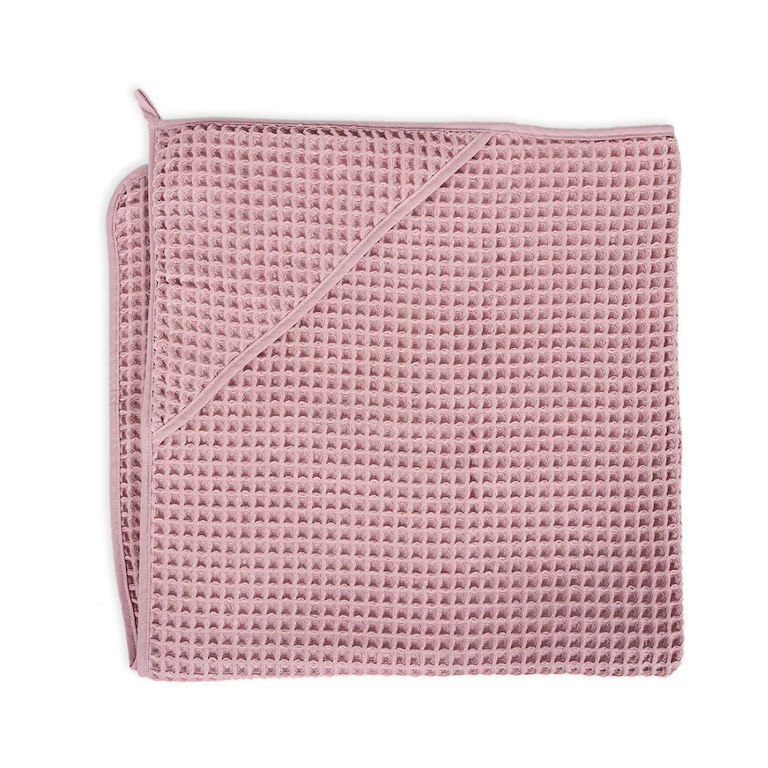 Peškir sa kapuljačom roze Ceba