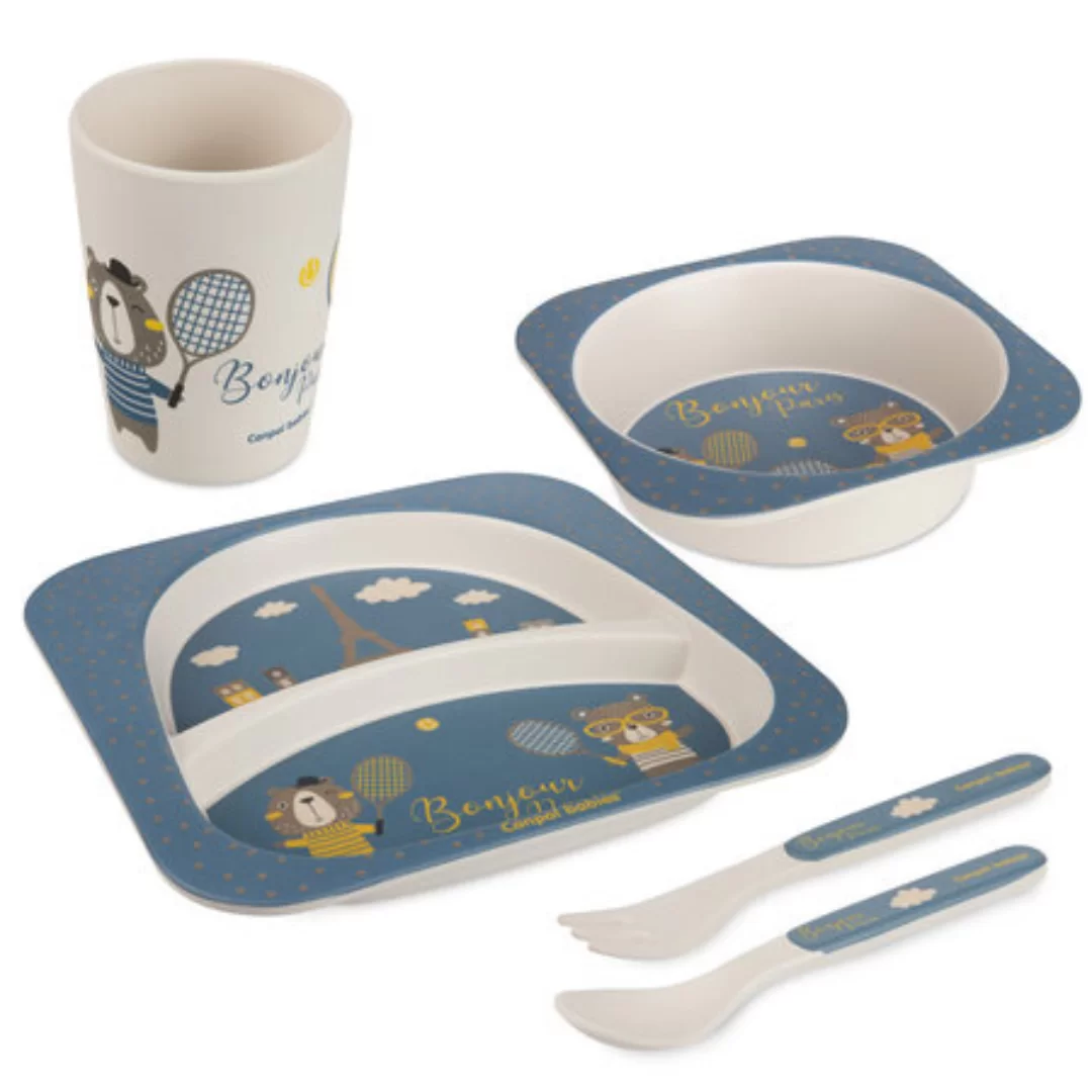 Babies set za hranjenje 5 delova Bonjour Canpol blue