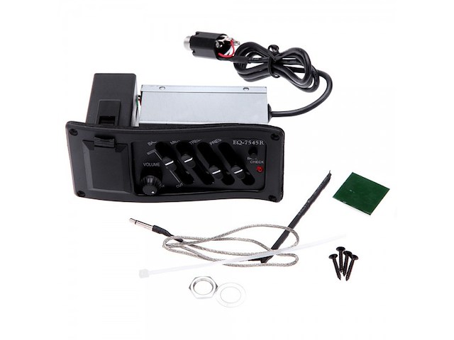 PreAmp Piezo Pickup Za Gitaru Bendzo Mandolinu EQ-7545R