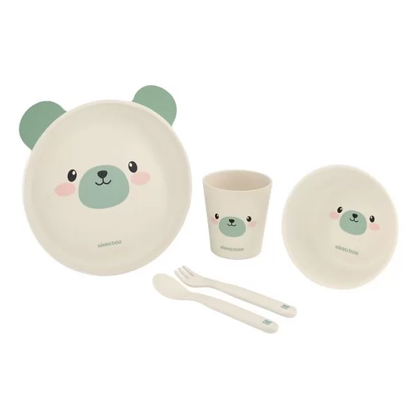 Kikka Boo Baby set za jelo meda zeleni