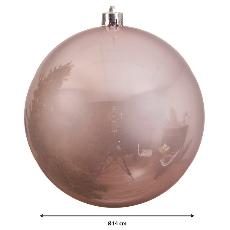 NG dekoracija - HANGING BAUBLE 14cm 022319 - Blush pink - KMG
