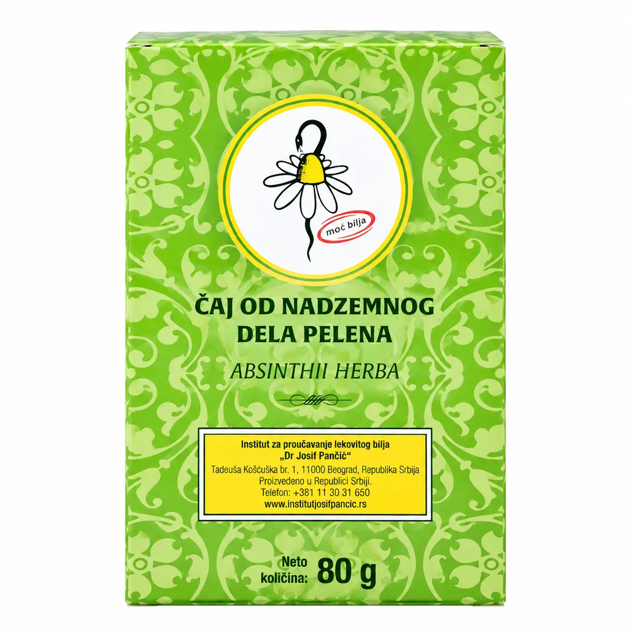 Čaj od nadzemnog dela Pelena 80g Institut Josif Pančić