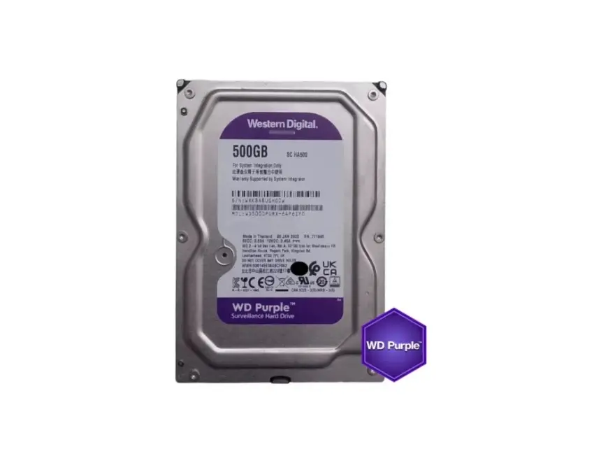 Hard disk 500GB SATA3 Western Digital 16MB WD5000PURX Purple