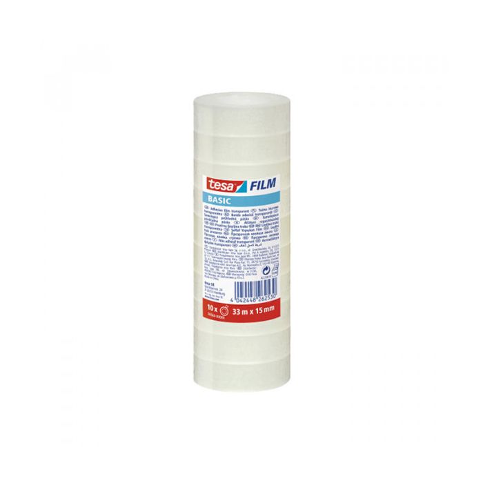 Lepljiva traka Basic Tesa 15mmx33mm pk10 58568