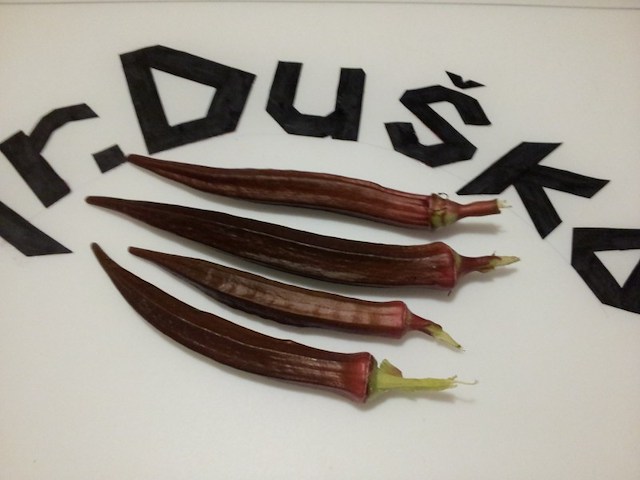 Bamija okra (Red Burgundy) 100 semenki