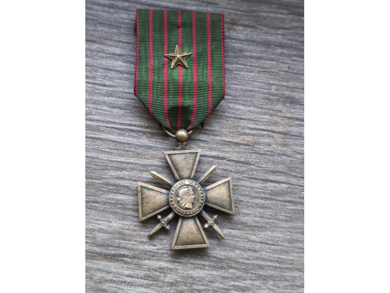 WW1 Francuski ratni krst 1914-1916 sa zvezdom