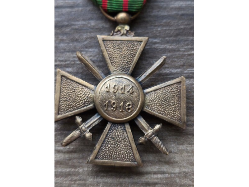 WW1 Francuski ratni krst 1914-1918. sa zvezdicom