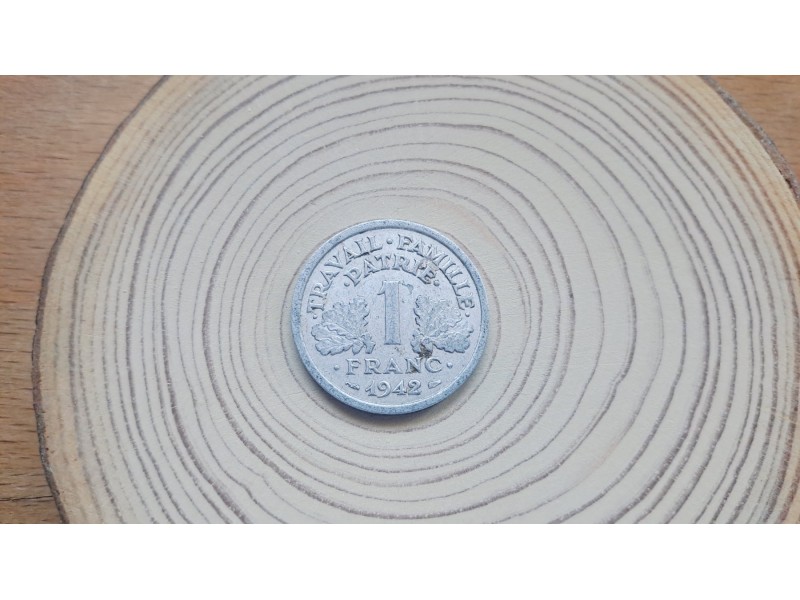 FRANCUSKA 1 FRANC 1942 GODINA