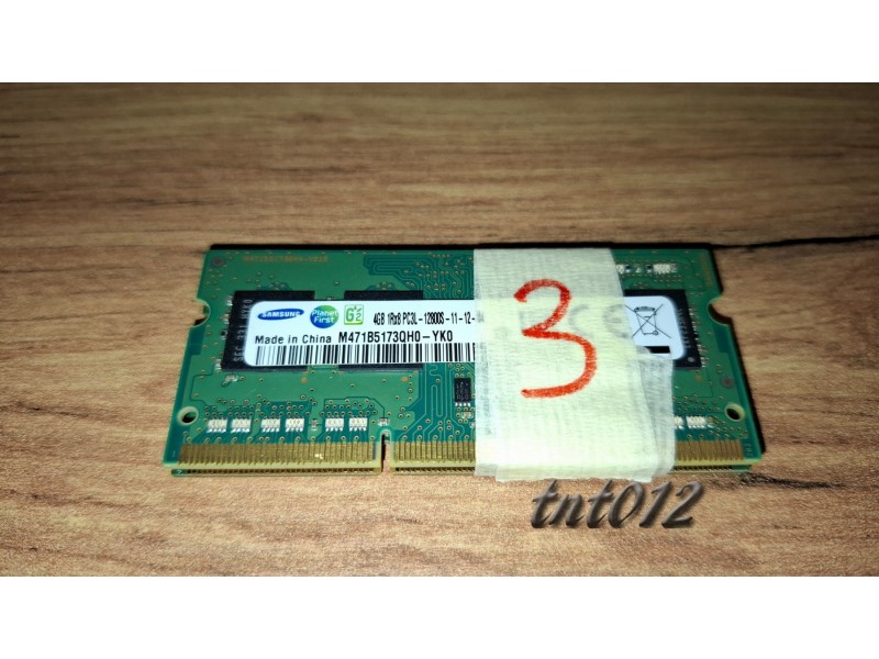 == 2 x 4Gb DDR3L RAM memorija za laptop ==