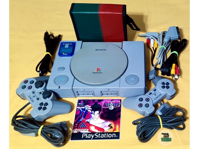 PSX "Čip "SCPH 7002 "30 igrica "2 džojstika "Kartica