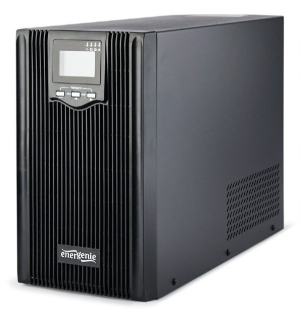 EG-UPS-PS3000-02 GEMBIRD UPS SA STABILIZATOROM 3000VA (2400W) PURE SINE WAVE, LCD, USB, BLACK